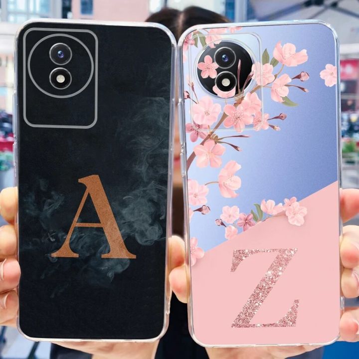 For Vivo Y02 Case Vivo Y02t Y02A V2254 V2252 New letters Cover Clear ...