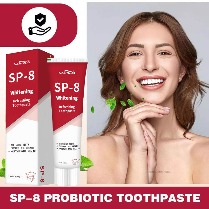 POP SP-8 Probiotic Whitening Toothpaste Sensitivity Relief Toothpaste ...