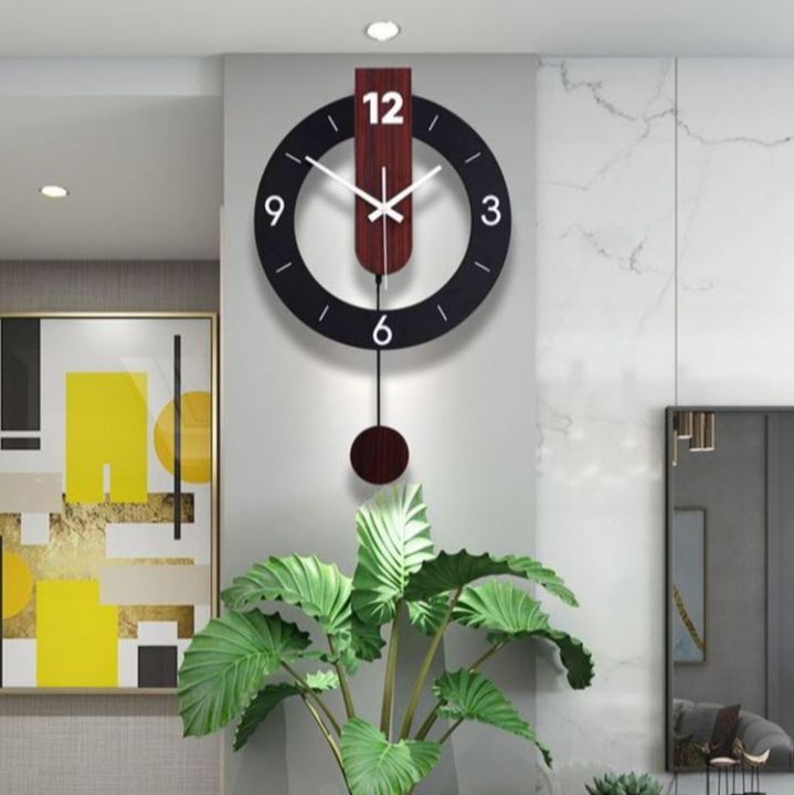 Creative Modern Decorative Swing Wall Clock, Stylish Quartz Wall Clock ...