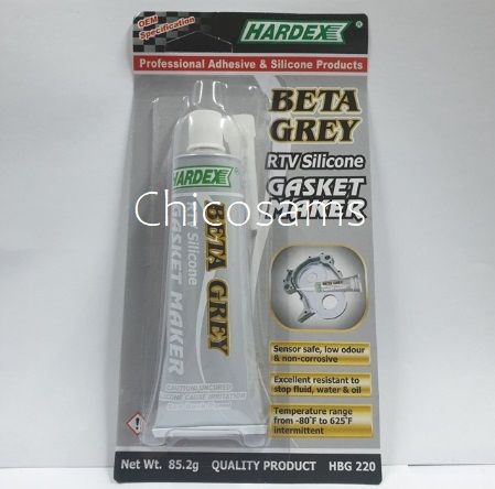 Original Hardex Beta Grey (gray) RTV Silicone Gasket Maker 85.2g/ 40g ...