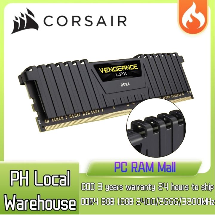 【Local 24H ship】CORSAIR DDR4 8GB/16GB 2400 2666 3200mhz desktop memory ...