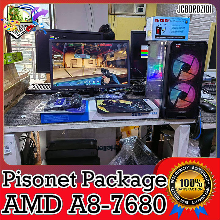 Pisonet Pacakage AMD A8-7680 with rADEON R7 Graphics 3.6 Ghz Keytech T100 Case | Lazada PH