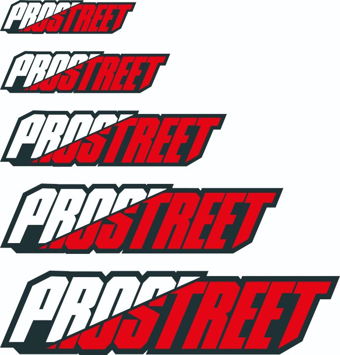 Stiker Prostreet Besar Motor 30cm Kecil Cutting Sticker NFS Prostreet ...