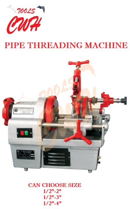 2" 3" 4" PRC PIPE THREADING MACHINE THREADER THREAD BUAT LONGKANG BUNGA ...