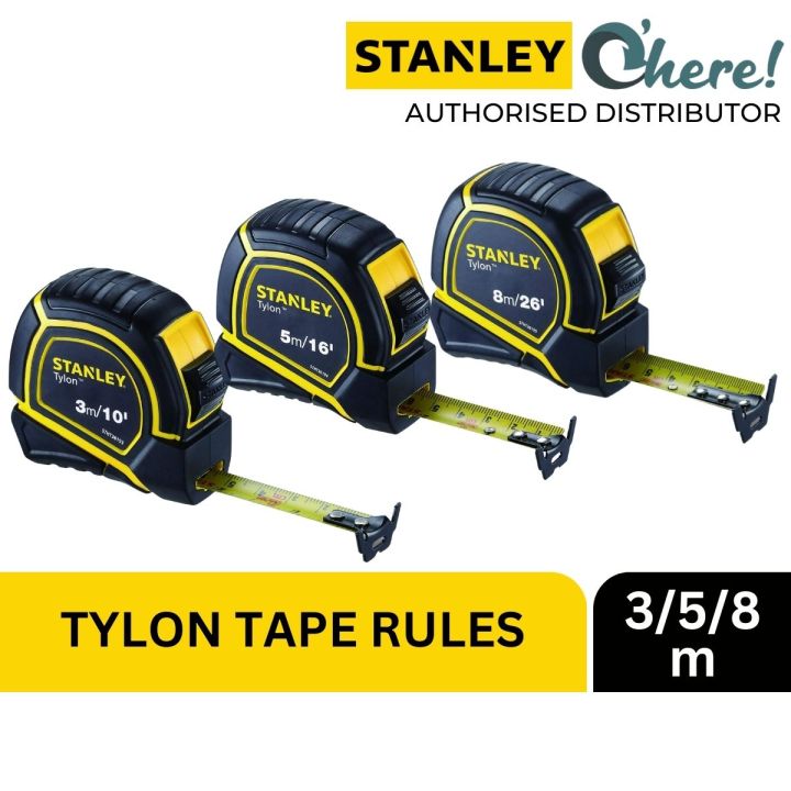 Stanley Tylon Short Measure Tape 3M/5M/8M | Lazada Singapore