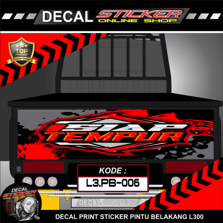 stiker pintu belakang l300 keren | Lazada Indonesia