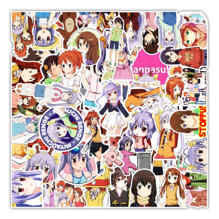 50 sticker cute chống nước dán mũ nón bảo hiểm MẪU anime CÔ BÉ NYANPASU ...