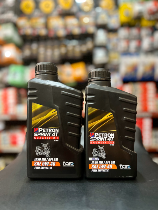 PETRON SPRINT 4T SCOOTER OIL 5W-40 FULLY SYNTHETIC 800ML & 1L | Lazada PH