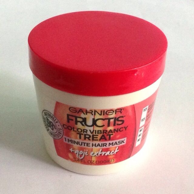Garnier Fructis Color Vibrancy Treat 1 Minute Hair Mask with Goji ...
