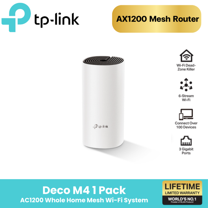 TP-Link Deco M4 | AC1200 Whole Home Mesh Wi-Fi System | Lazada.co.th