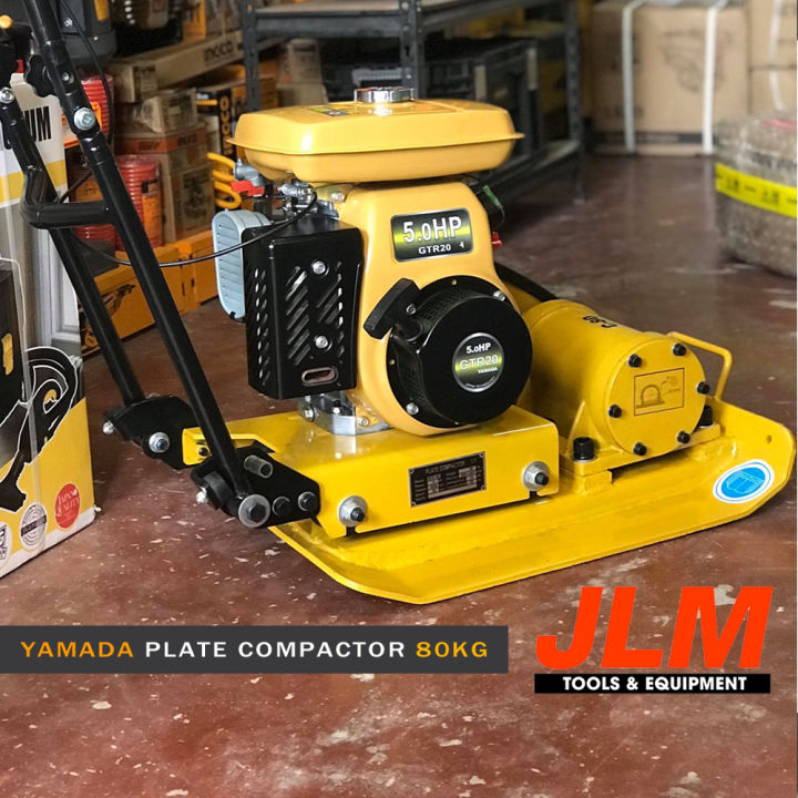 YAMADA Plate Compactor 80KG WITH 5HP GASOLINE ENGINE | Lazada PH