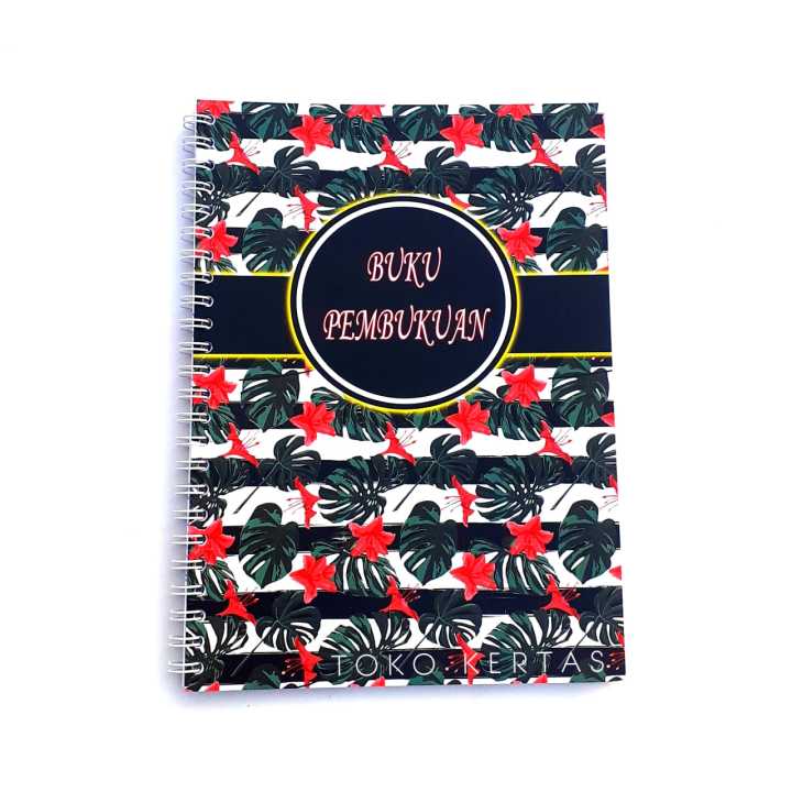 BUKU PEMBUKUAN FLOWER BLACK REKAP PEMBUKUAN ONLINESHOP / BUKU REKAP ...