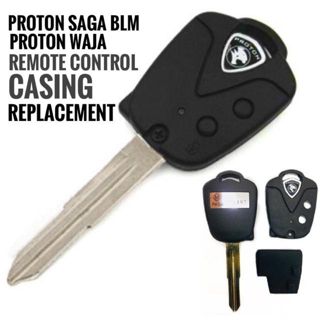 PROTON KEY REMOTE CONTROL CASING COVER WITH KEY BLANK WAJA WIRA ISWARA ...