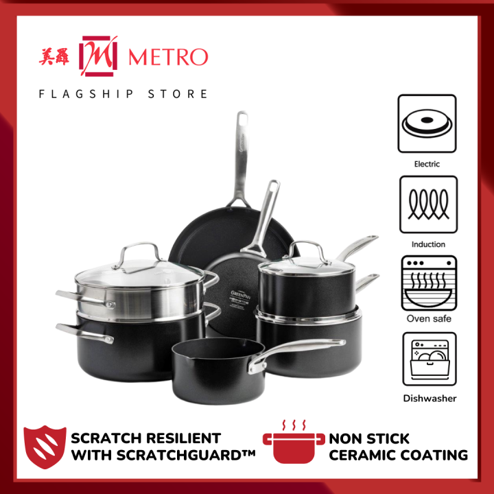 Greenpan Copenhagen IH Cookware 10 Piece Set l GPCN691341 | Lazada ...