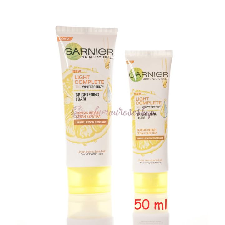 Garnier Light Complete White Speed Brightening Foam 50 ml | Lazada ...