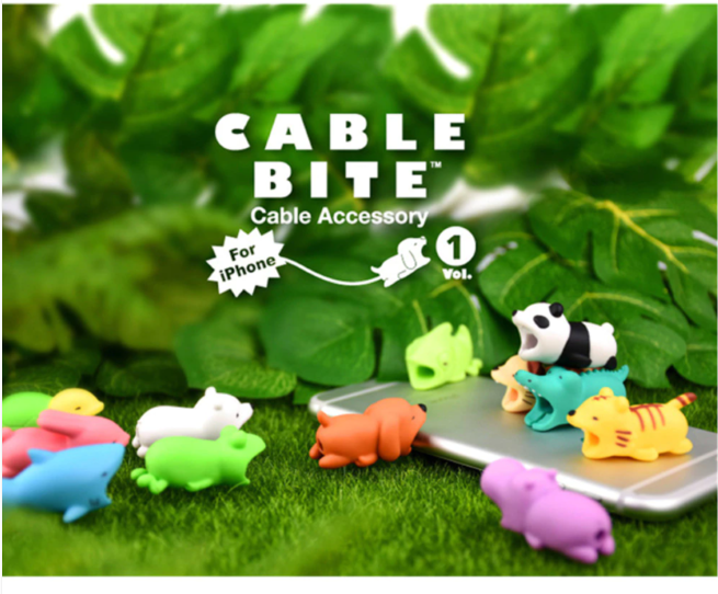 Cable Bite #1 อุปกรณ์สายไฟถนอมสายชาร์ต iphone android cble ป้องกันการ ...