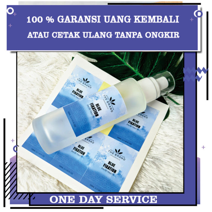 Stiker Label Parfum Sticker Buzzgell Parfume Custom Label Wewangian ...