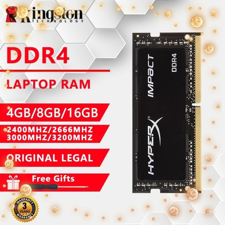 Kingston Hyperx Impact Laptop DDR4 RAM 4GB 8GB 16GB 2133Mhz 2400Mhz 2666Mhz 3200Mhz SOIDMM ...