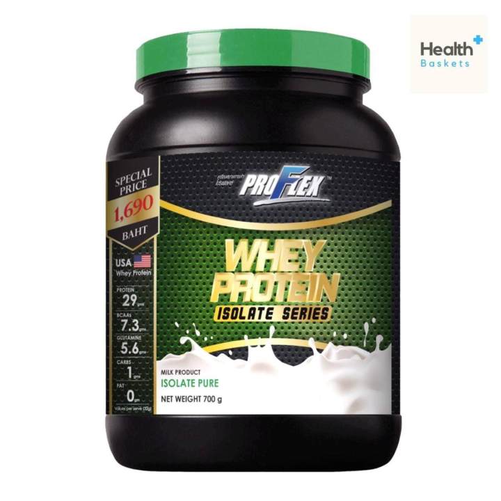 Proflex Whey Protein Isolate PURE 1 กระป๋อง โปรเฟล็กซ์ เวย์โปรตีน รสจืด ...
