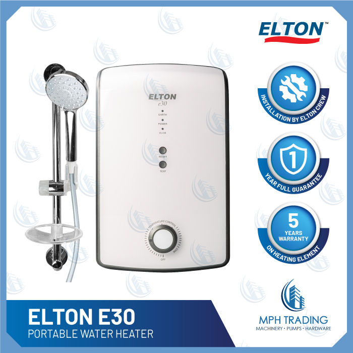 ELTON E30 E30i ES30i Electric Instant Water Heater With Silent DC ...