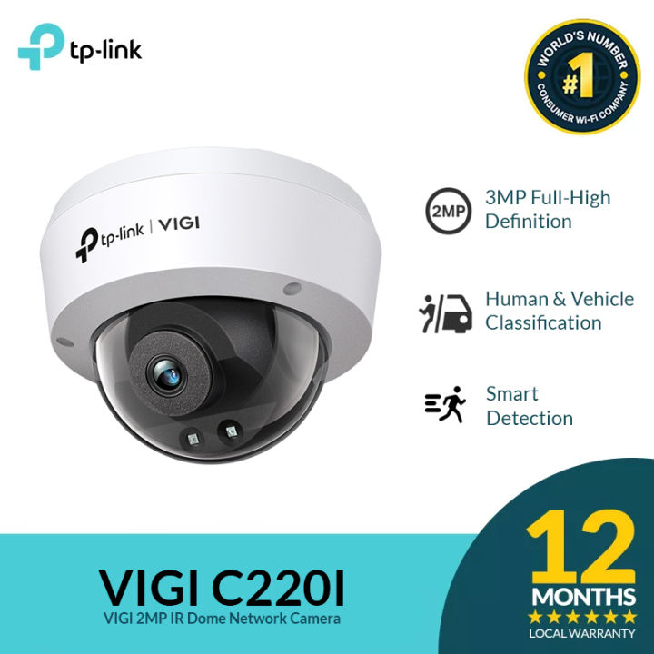 TP-Link VIGI C220I 2.8mm/4mm VIGI 2MP IR Dome Network Camera | CCTV Camera Connect to Cellphone ...