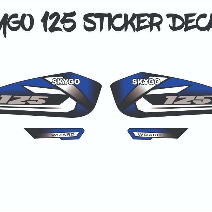 Skygo Wizard 125 and Stock Sticker Decals | Lazada PH