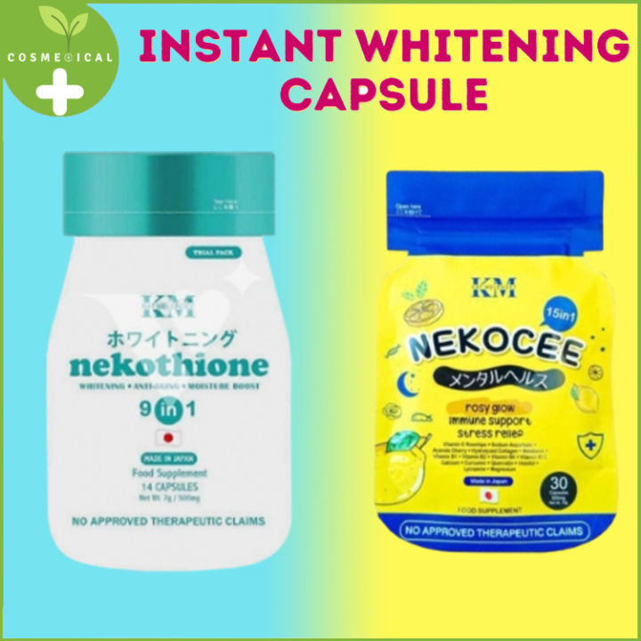 Nekothione 9in1 Glutathione Capsule 500mg (60 capsules) | Nekothione ...