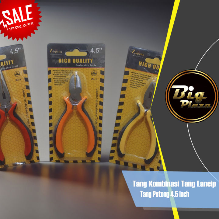 Tang Kombinasi Tang Lancip Cucut Tang Potong 4.5 inch Tang Mini A044 - BIG PLAZA | Lazada Indonesia