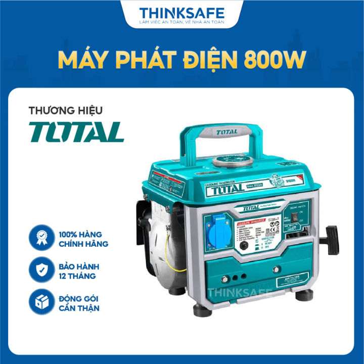Máy phát điện dùng xăng Total công suất 800W - 3000W, động cơ 2 thì và 4 thì, diện tích xi lanh ...