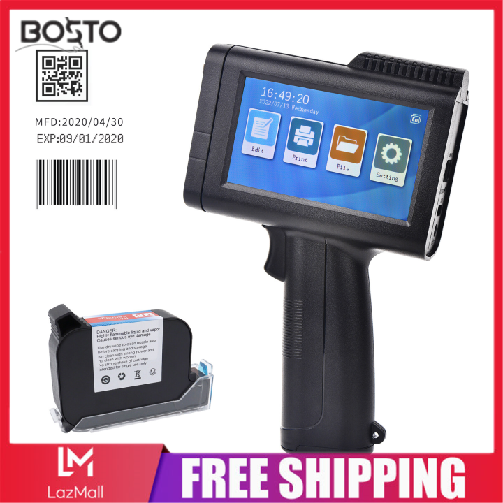 Portable HD Handheld Inkjet Printer with 4.3 Inch Touchscreen ...