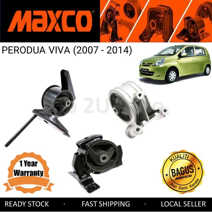 MAXCO BRAND ENGINE MOUNTING 1 SET 3PCS - PERODUA VIVA 660CC 850CC ...