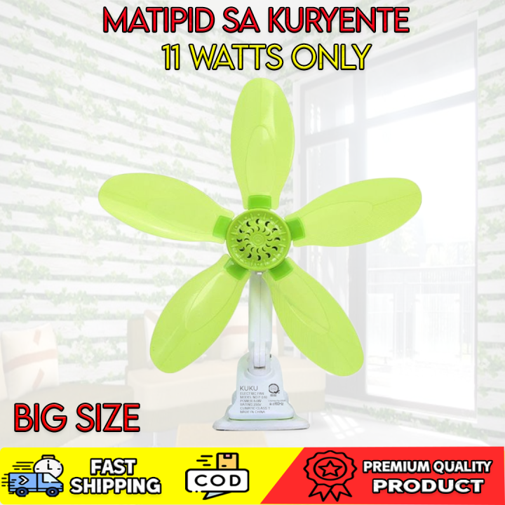 11w Big Clip Fan 5 Elesi Energy-saving Clip Fan Portable Desk Fan ...