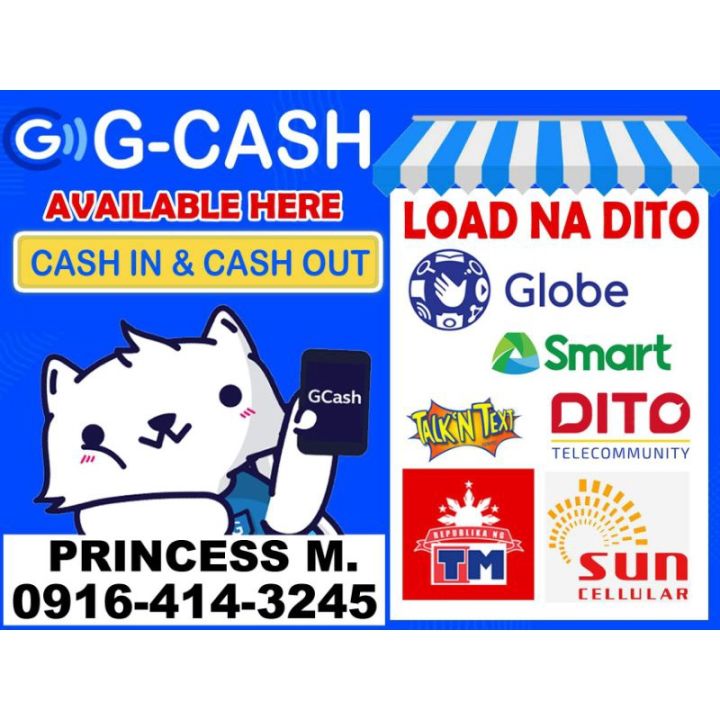 TARPAULIN Gcash Landscape with editable gcash number and name | Lazada PH