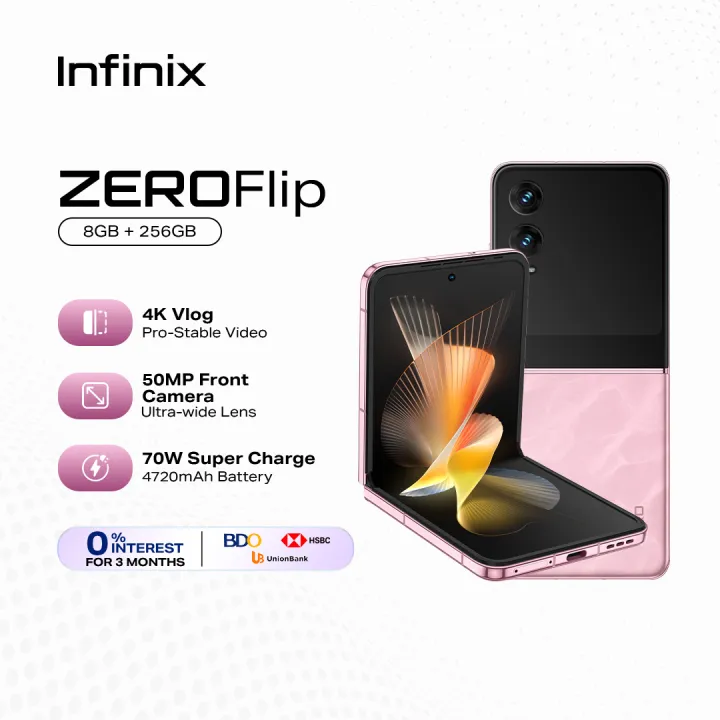 Infinix ZERO Flip, (up to 16GB [8+512], MediaTek D8020 Ultimate, 4K ...