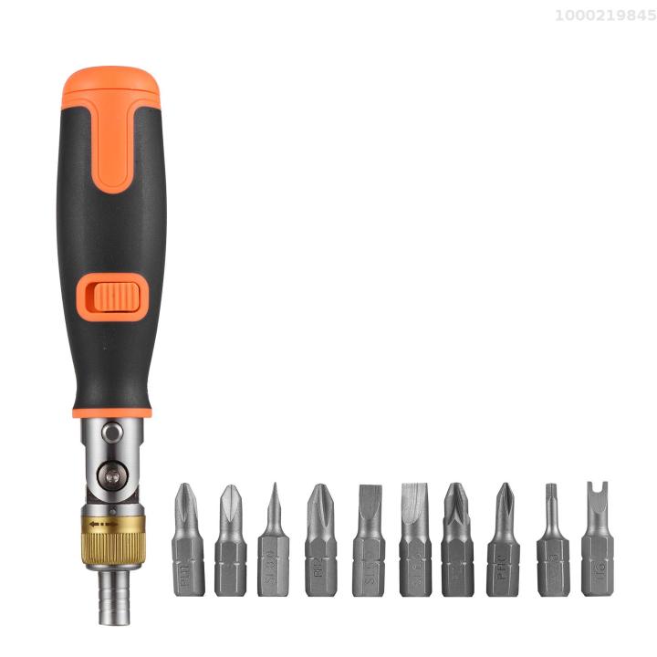 Smart Sensor Two-way Ratchet Screwdriver 10-in-1 Multi-bit Ratchet ...