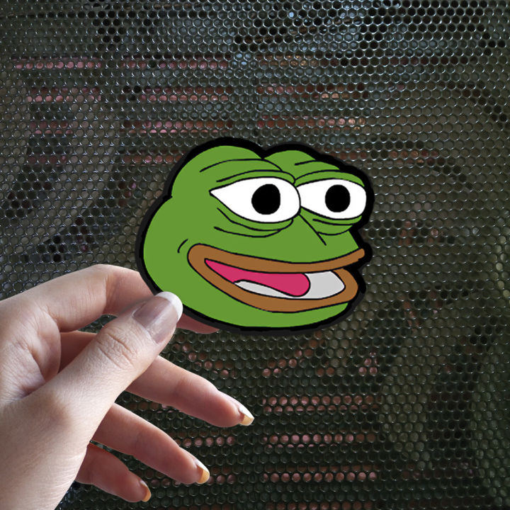 Sticker Decal Vinyl Tahan Air Meme Pepe Kodok Hijau Frog | Lazada Indonesia