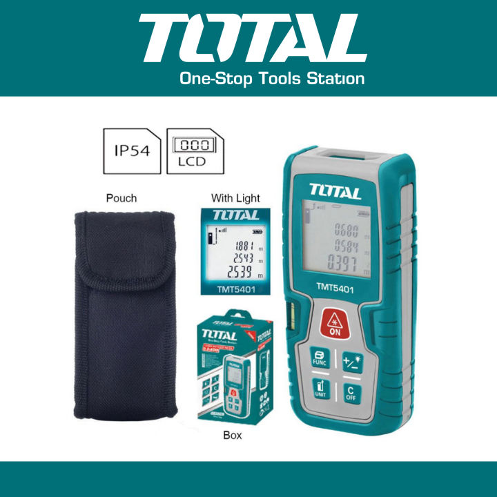 TOTAL Laser Distance Meter 0.2-40 Meters (TMT5401) | Lazada PH