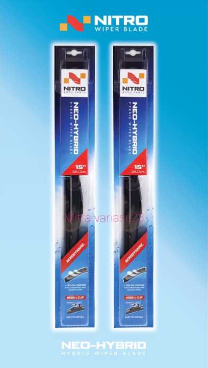 Wiper depan mobil APV/ Arena 2005-2009 sepasang kanan kiri ukuran 18'' dan 18'' Nitro Neo Hybrid ...