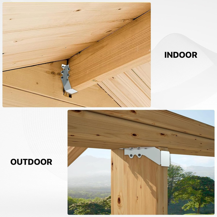 10 PCS 2x6 Joist Hanger Gauge Double Shear Face Mount Joist Hanger ...