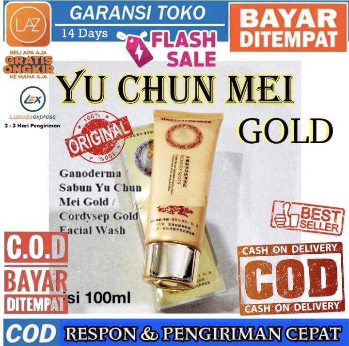 ORIGINAL Bayar di Tempat CLEANESER GOLD HERBAL / SABUN HERBAL / YU CHUN MEI SOAP GOLD / GINGSENG ...