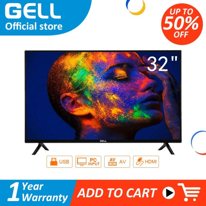 Gell 32 inch LED TV flat screen 32 inch promo smart TV ultra-slim evision | Lazada PH