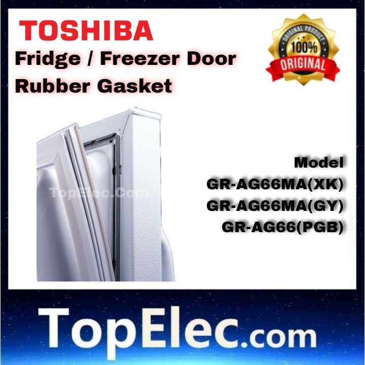 Toshiba Door Gasket Freezer / Fridge GR-AG66MA AG66MA GR-RG48MD RUBBER ...