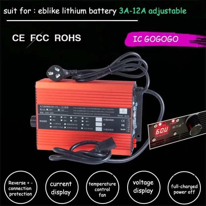 Xhgs 72V 60V 67.2V 84V Li-Ion Lipo 48V Lifepo4แบตเตอรี่ลิเธียมที่ชาร์จ ...