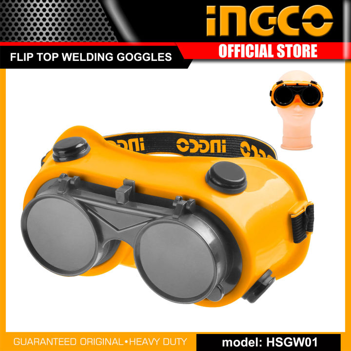 INGCO HSGW01 Flip Top Welding Goggles | HSG142 Safety Goggles Eye ...