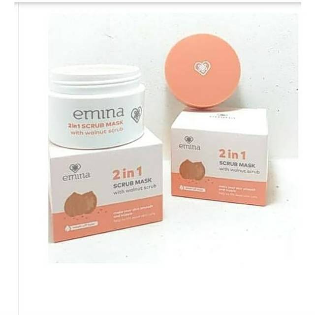 Emina 2 in 1 Scrub Mask 50 ml - Masker Eksfoliasi | Lazada Indonesia
