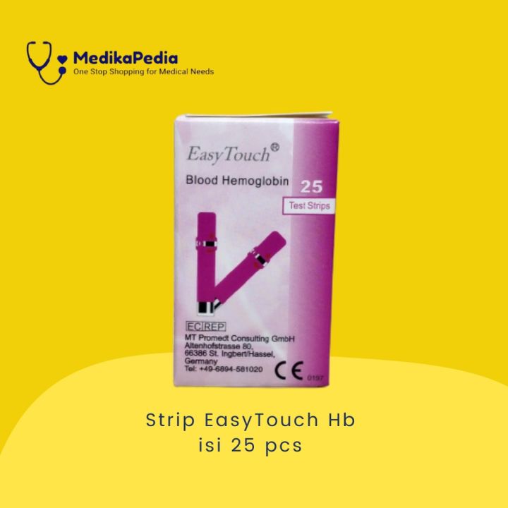 STRIP REFILL EASY TOUCH Hemoglobin / Easytouch Hb isi 25 Strip | Lazada ...