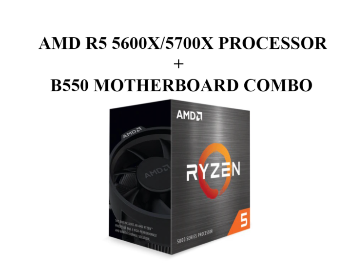 AMD R5 5600X / R7 5700X + Asus / Gigabyte / MSI B550M Motherboard COMBO ...
