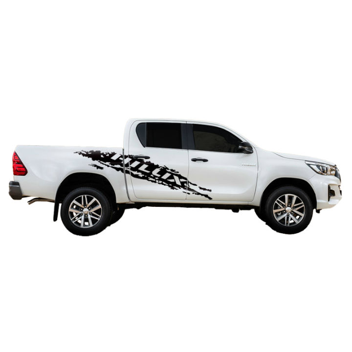 Stiker mobil toyota hilux sticker mobil hilux cutting sticker body ...
