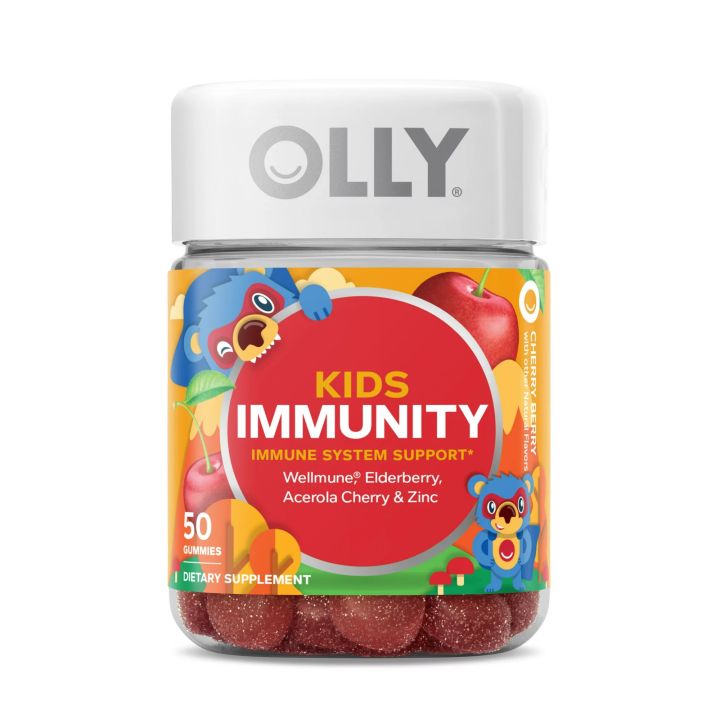 OLLY Kids Immunity System Support 50 gummies วิตามิน สำหรับเสริมภูมิ ...