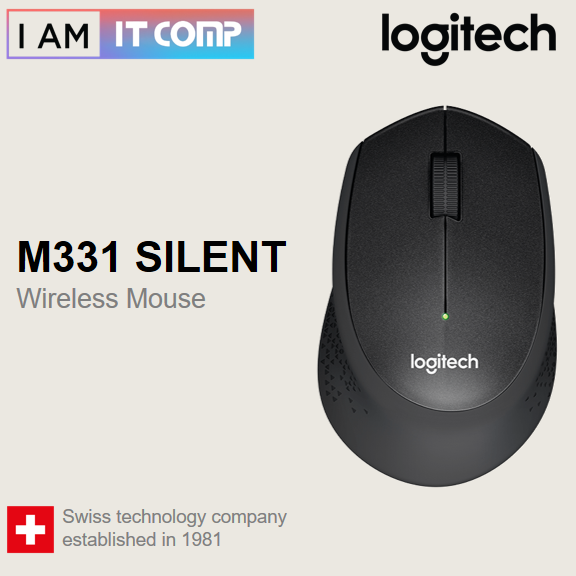 Logitech M331 Silent Plus Wireless Mouse - Black | Lazada